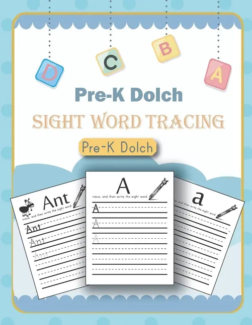 Pre-K Dolch Sight Word Tracing: 100 super sight word poems, dolch sigh ...